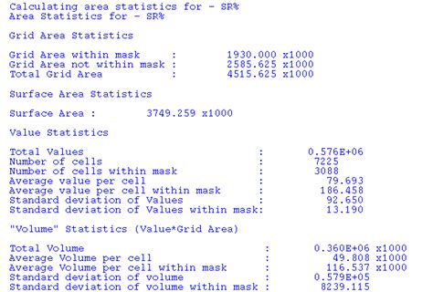 vulcan grid calc grid query area