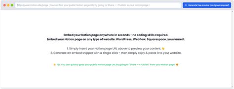 embed notion page into a website [easiest way]
