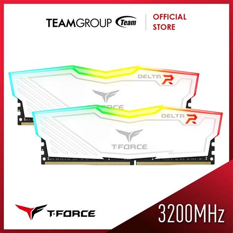 Jual Ram Rgb 2x16gb Pc 3200 Ddr4 Team Memory Delta Tforce Blackwhite