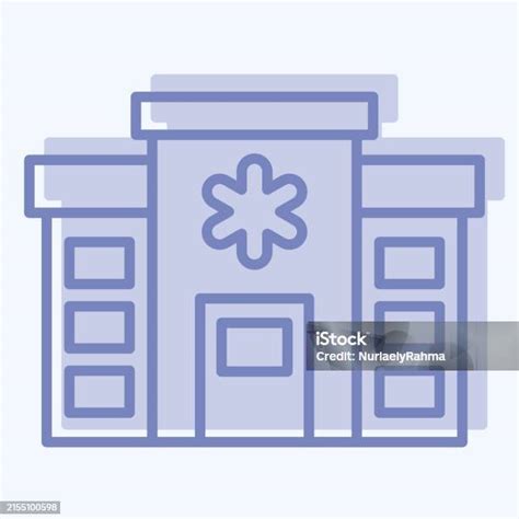 아이콘 병원 긴급 기호와 관련이 있습니다 투톤 스타일 심플한 디자인 일러스트레이션 건강관리와 의술에 대한 스톡 벡터 아트 및 기타 이미지 건강관리와 의술 건축물