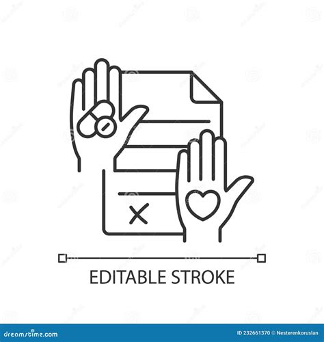 Linear Consent Icon From Gdpr Outline Collection Thin Line Consent