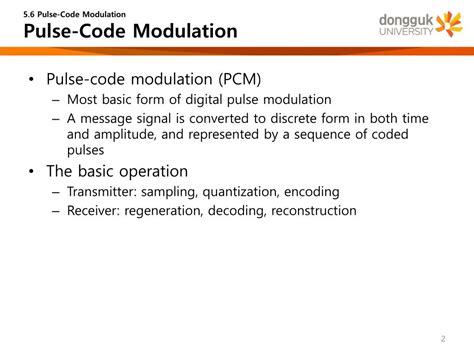 PPT Chapter 5 Pulse Modulation PowerPoint Presentation Free Download ID 6865123