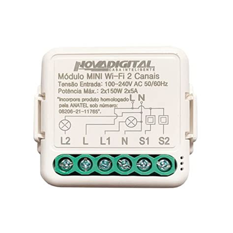 Módulo Mini Dimmer De 2 Canais Nova Digital