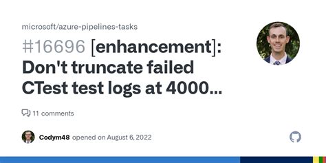 Enhancement Don T Truncate Failed Ctest Test Logs At Characters In Publishtestresults