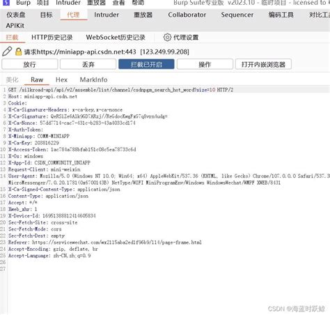 burpsuite联动proxifier抓包pc端微信小程序 电脑 微信小程序抓包 csdn博客