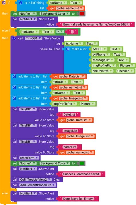 Click In Middle List Of Colin Tree List View No Function Discuss Kodular Community