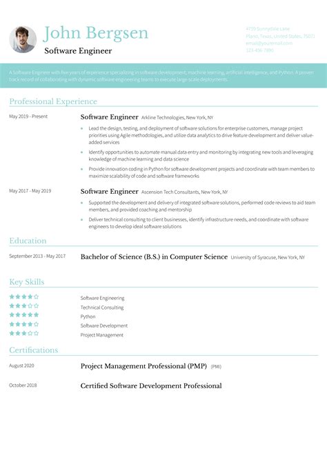 Google Software Engineer Resume Examples And Templates For 2025 ResumeBuilder Com