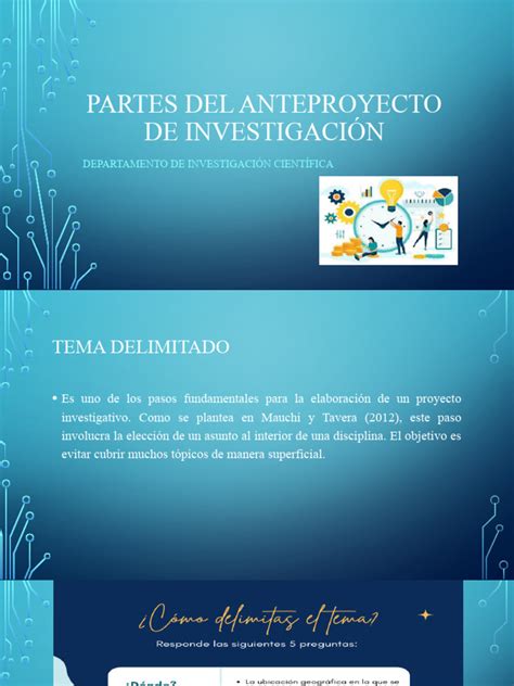 Partes Del Anteproyecto De Investigación Pdf Teoría Diseño