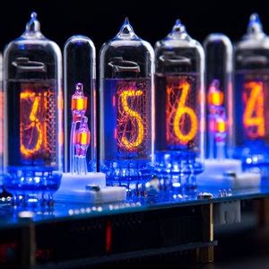 Nixie Tube Clock IN Arduino Shield Wooden Stand Columns GPS Temp