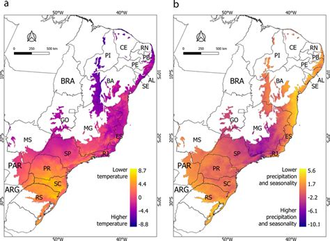 Spatial Distribution Of Component Scores Of The Climatic Conditions Download Scientific Diagram