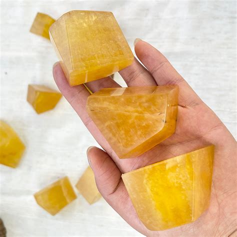 Natural Crystal Yellow Fluorite Freeform Kiki Crystal