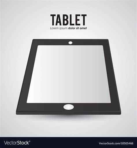 Tablet Device Technology Design Royalty Free Vector Image