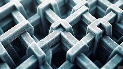 Complex And Detailed The Geometric 3d Shapes With Interlocking Patterns Form A Striking