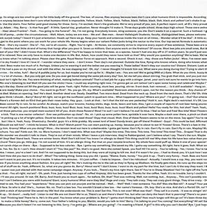 Bee Movie Script T Shirt Bee Movie Entire Scrip Meme Movie Film Unisex Joke Tshirt Gifts For