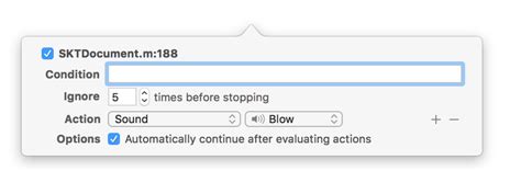 Debugging Xcode Breakpoints Missing Advertised Speak Feature Stack Overflow