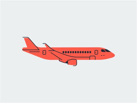 Flight Calendar Graphic Animation Airplane Illustration