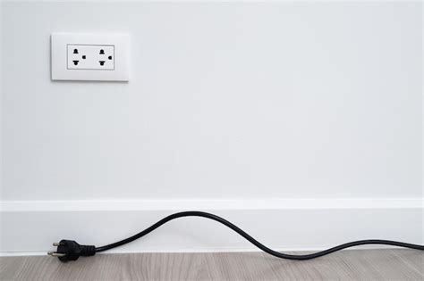 Premium Photo Close Up The Electrical Power Socket And Plug Socket On Wall