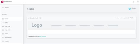 How To Edit Header In WordPress With Elementor