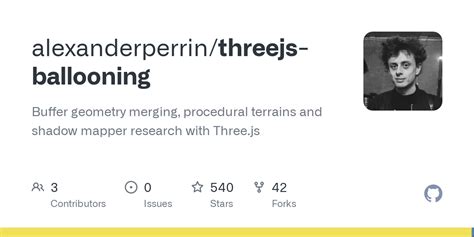 Github Alexanderperrinthreejs Ballooning Buffer Geometry Merging