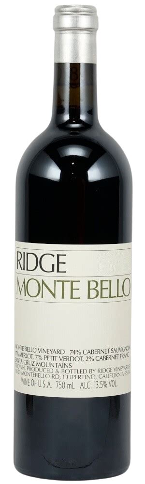 2022 Monte Bello Cabernet Sauvignon Von Ridge Vineyards Bei Bacchus