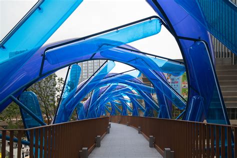 Gallery Of The Blue Rotary Membrane Bridge Peoples Architecture