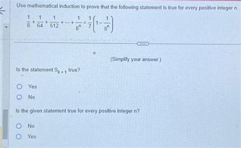 solved use mathematical induction to prove that the