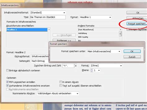 Create A Table Of Contents In Adobe Indesign