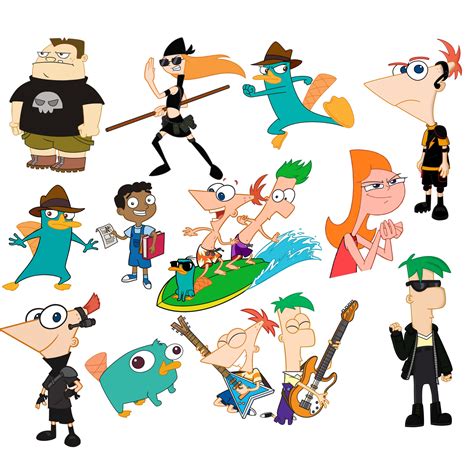 Phineas And Ferb Png Clipart Set Phineas And Ferb Bundle Candace
