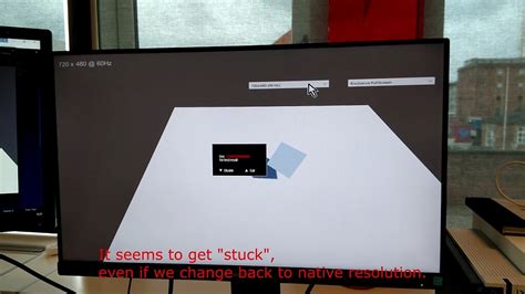 failed to apply requested exclusivefullscreen resolution will try