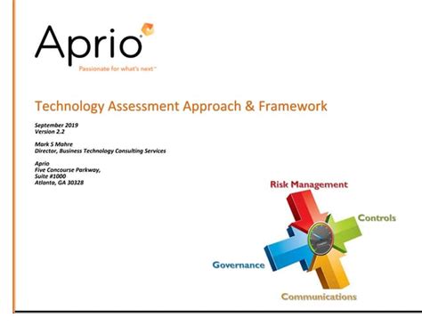 Technology Assessment Framework Pdf