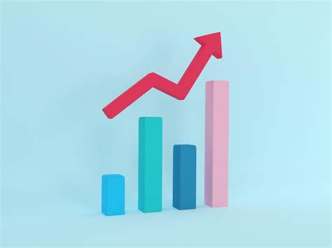 premium photo business graph 3d rendering