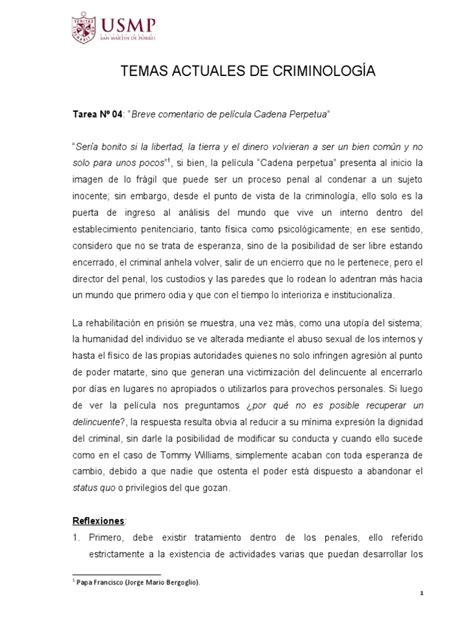Pelicula Cadena Perpetua Pdf Prisión Cadena Perpetua