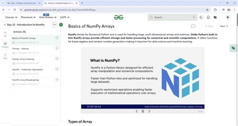Day15 Dataanalytics Numpy Python Geeksforgeeks Nationskillup