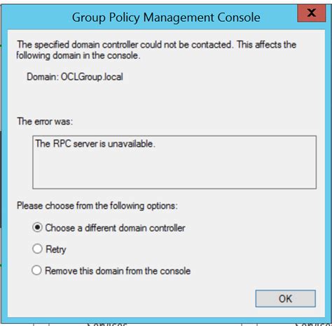 Rpc Server Issue On Group Policy Management Windows Spiceworks Community