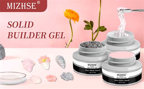 Mizhse 30g Clear Solid Builder Gel For Nails Hard Gel For