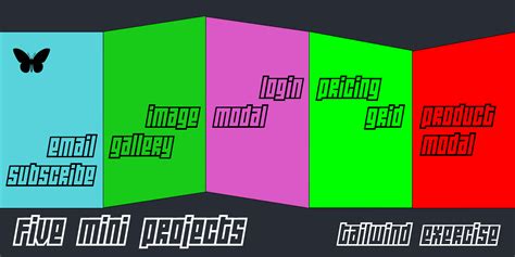 GitHub Anomander R Tailwind Mini Projects Five Mini Projects Exercise In Using Tailwind CSS