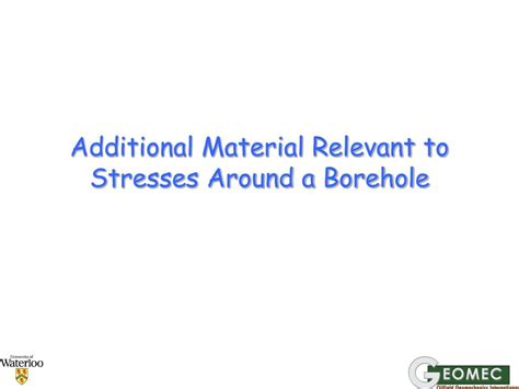 Ppt Module C 2 Stresses Around A Borehole Ii Powerpoint Presentation Id 278248