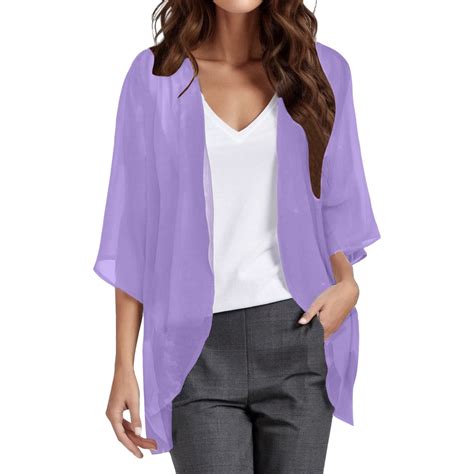 Ketyyh Chn99 Summer Cardigan With Pockets Chiffon Cardigans Casual