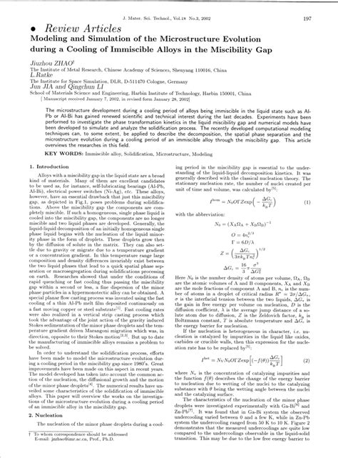 pdf modeling and simulation of the microstructure evolution during a