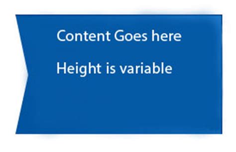 Jquery Css Triangle Like Notch Cut Out Of Responsive Div With Text Stack Overflow
