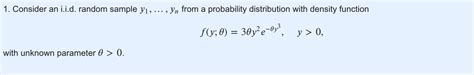 Solved Consider An Iid Random Sample Y1yn