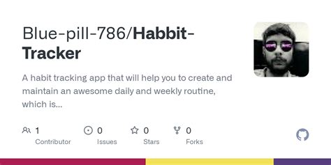 Github Blue Pill 786habbit Tracker A Habit Tracking App That Will