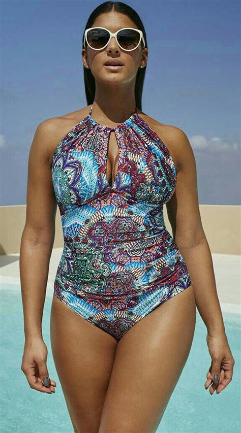 Pinterest Womens Plus Size Swimwear Swimsuits High Neck Swimsuits