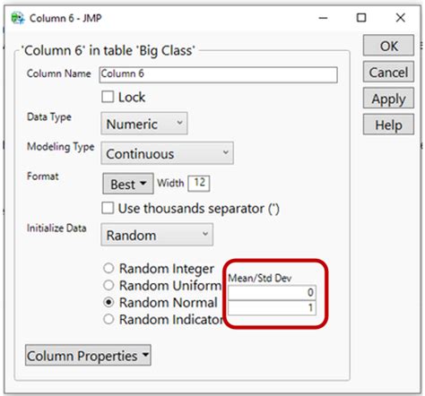 Random Data Generation Menu Jmp User Community