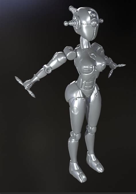 Fallout 4 Assaultron Splitted T Pose Hi Poly Fallout 4 Cosplay 3d Model 3d Printable Cgtrader