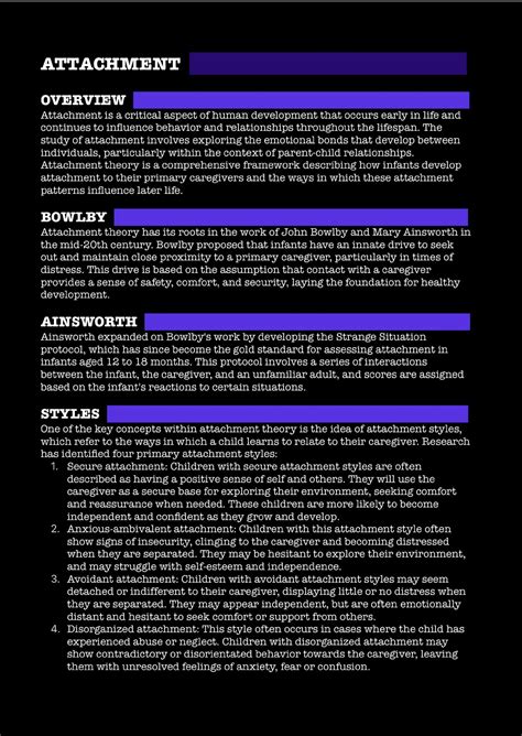 Attachment Summary PSY4030 Studocu