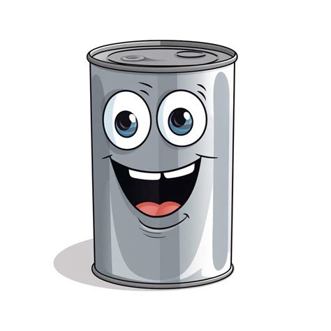 Tin 2d Cartoon Vector Illustration On White Background Hig 30694291