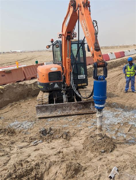 Installation Of A Dewatering System Well Points Drilling Jetting