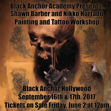 Nikko Black Anchor Tattoos