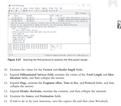 Solved Hands On Project 3 1 Examining An IPv4 Packet Header Chegg Com